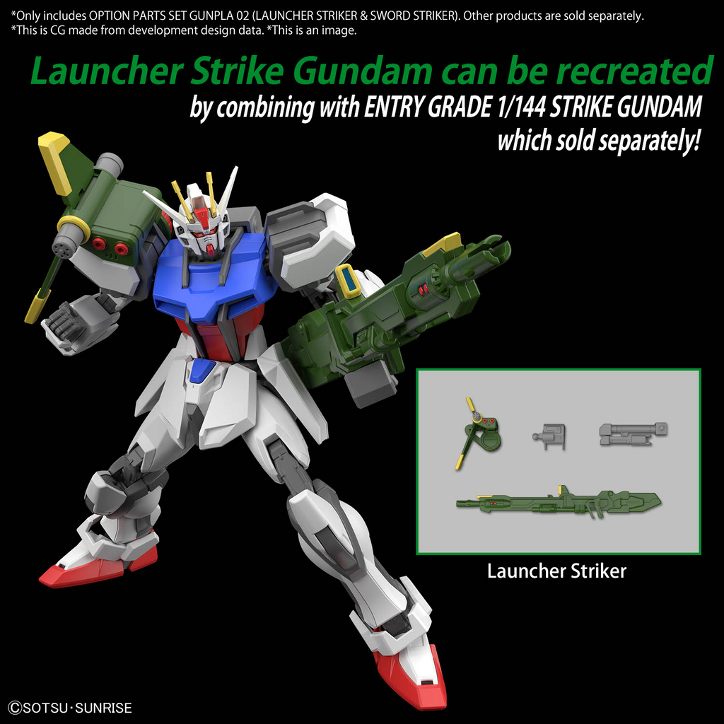 *PREORDER ITEM ETA JULY-AUGUST 2024* OPTION PARTS SET GUNPLA 02 (LAUNC ...